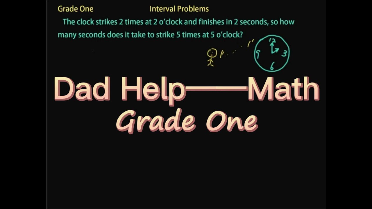 Daddy Help Grade One Math Tutorial-50: Interval problems - YouTube