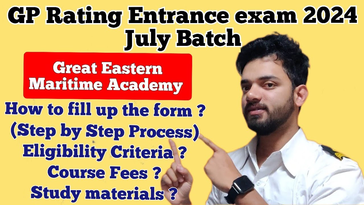 Great Eastern GP RATING Entrance Exam - July 2024 Batch / How to Apply ...