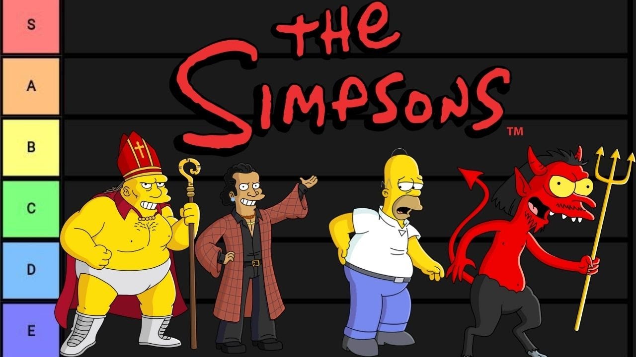 Ranking All The Simpsons Tapped Out 2020 Characters - Tier List - YouTube