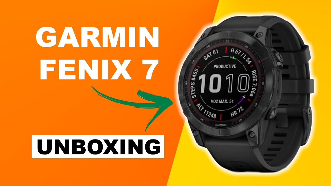 Garmin Fenix 7 Sapphire Solar Black DLC Titanium Unboxing 4K (010-02540 ...