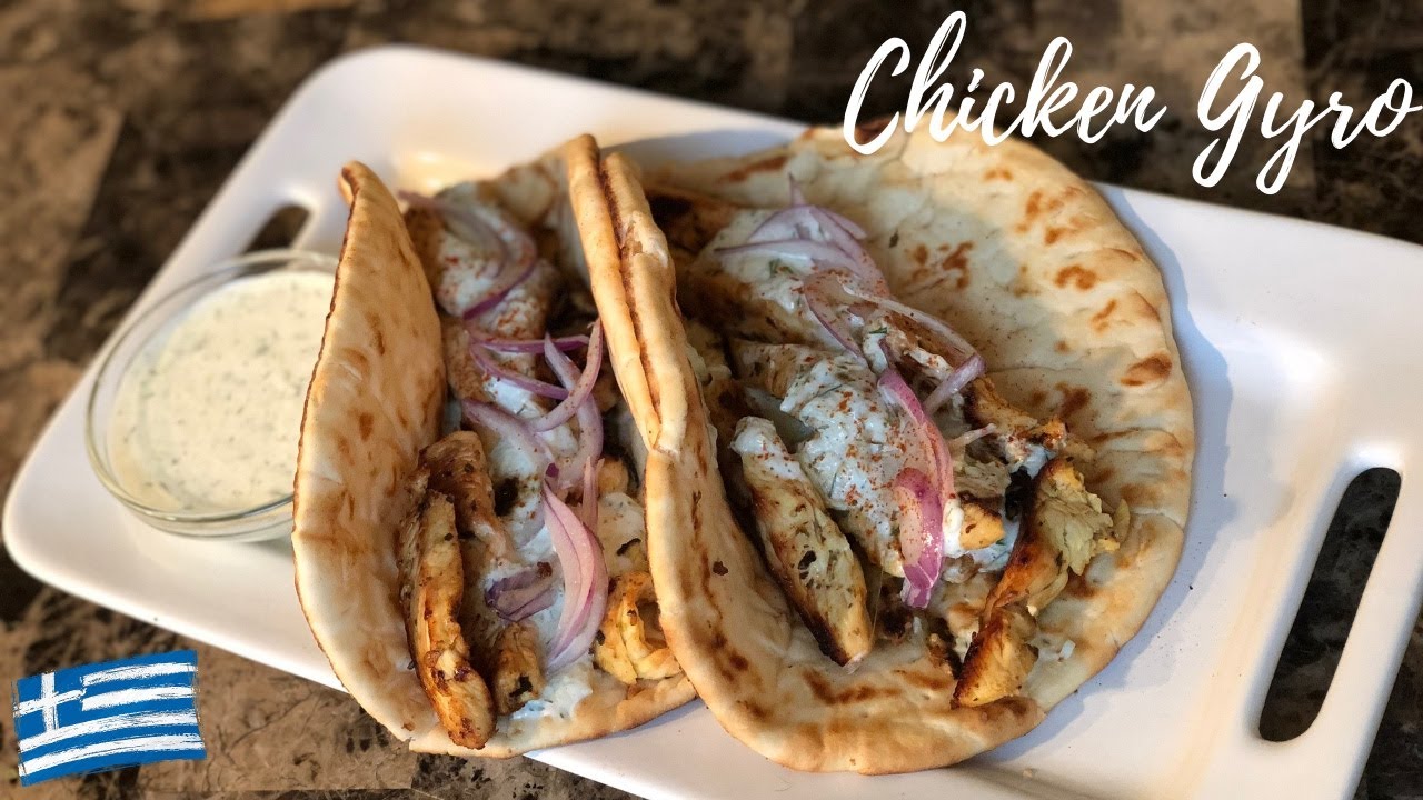 CENA en 20 minutos!!! Gyros de Pollo Griegos con Salsa Tzatziki! 😍 ...