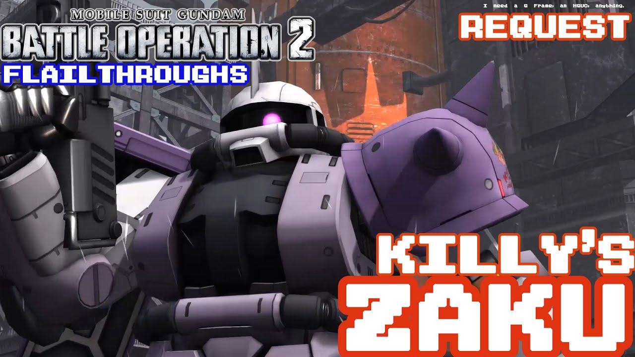 Gundam Battle Operation 2 Request: MS-06S Zaku II Commander Type Killer ...