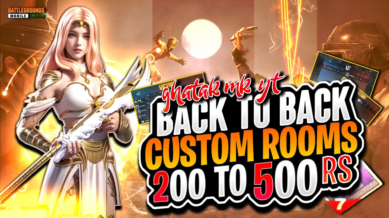BGMI LIVE CUSTOM ROOMS || CUSTOM ROOM || BGMI CUSTOM LIVE - YouTube