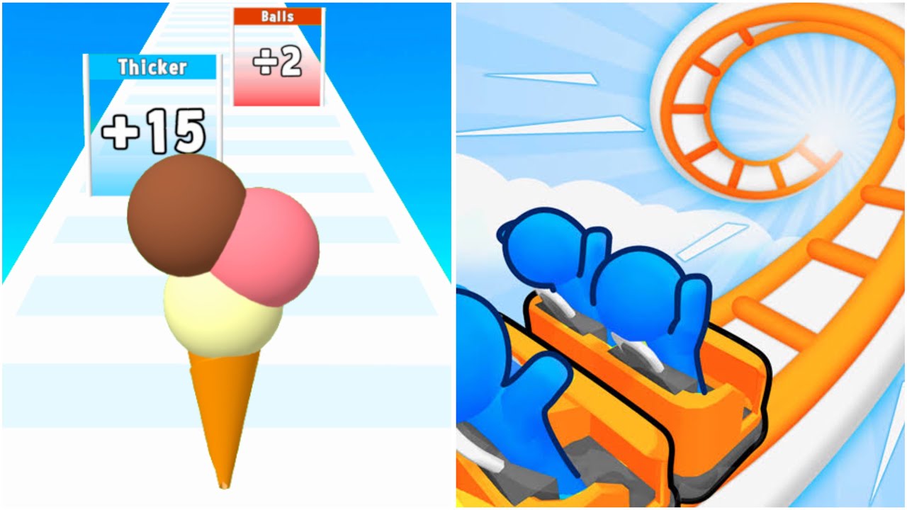 Ice Cream Race 🔥 VS Runner Coaster 🔥MAX LEVELS UNLOCKED! Latest Update ...