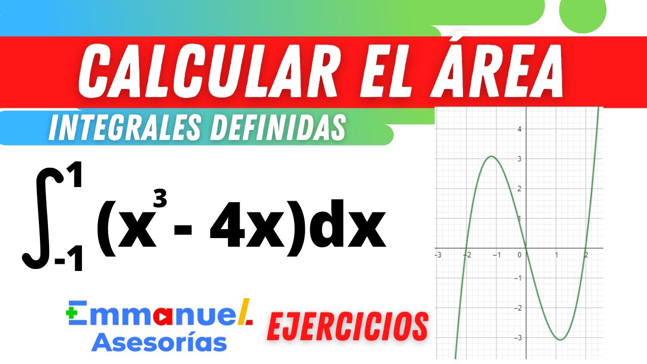 Calcular el AREA Bajo la Curva. CÁLCULO Integral. Integración Definida ...