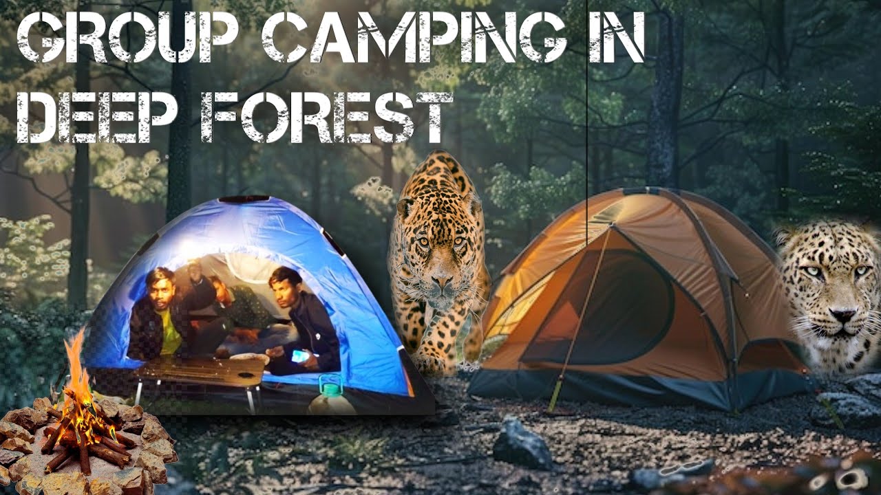 Group night camping in deep forest | camping video |camping in India ...