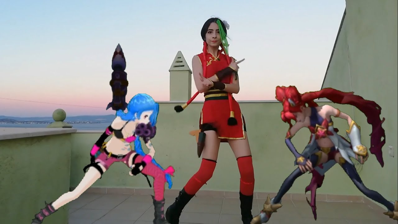 WAVE Dance Cover w/ Cosplay Firecracker Jinx & MMD Jinx, Star Guardian ...