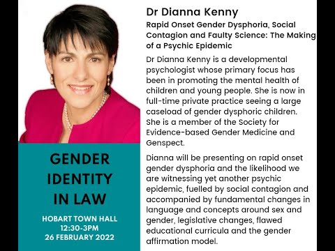 Professor Dianna Kenny, Gender Identity in Law - YouTube