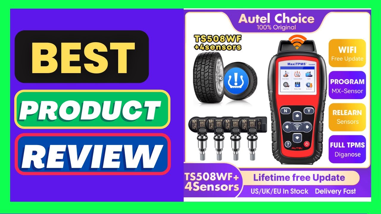 Autel MaxiTPMS TS508 TS508WF TPMS - YouTube