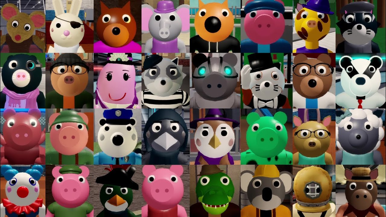 ROBLOX PIGGY ALL NON INFECTED JUMPSCARES - YouTube