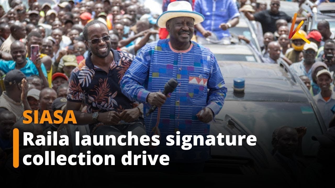 Raila launches signature collection drive to remove Ruto from office ...