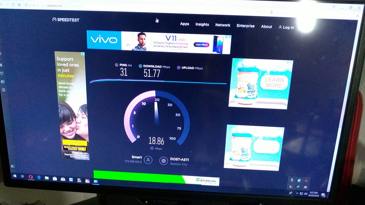 SmartCorpo Sim Speedtest Result on Globe Modem - YouTube