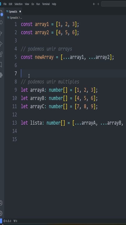 Operador Spread en JS - Unir Arrays en JS y TypeScript - YouTube
