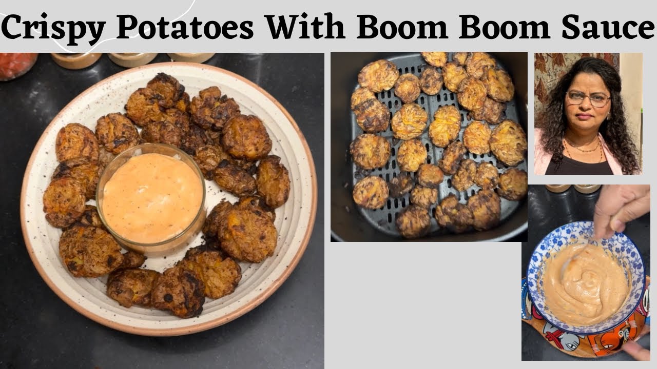 Crispy potatoes with boom boom sauce ️ - YouTube