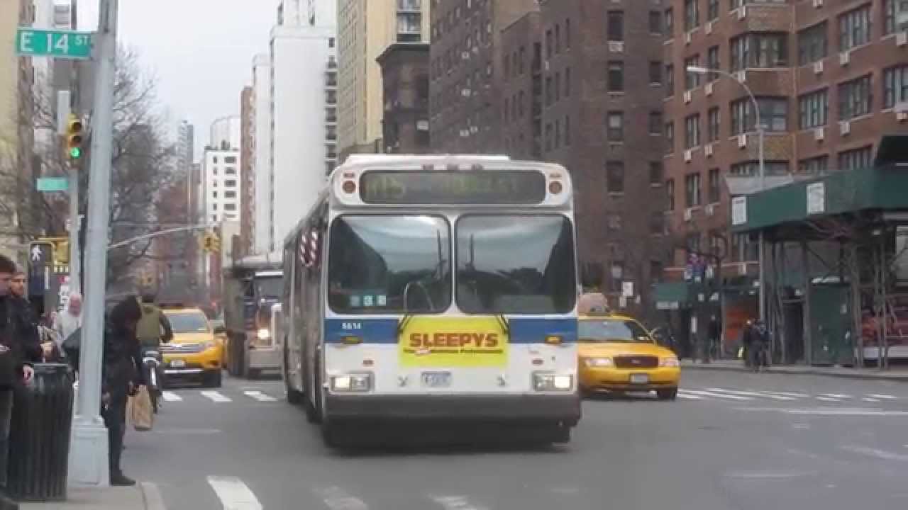 2003 New Flyer D60HF #5614 on the M15 at 3rd Avenue and 14th Street ...