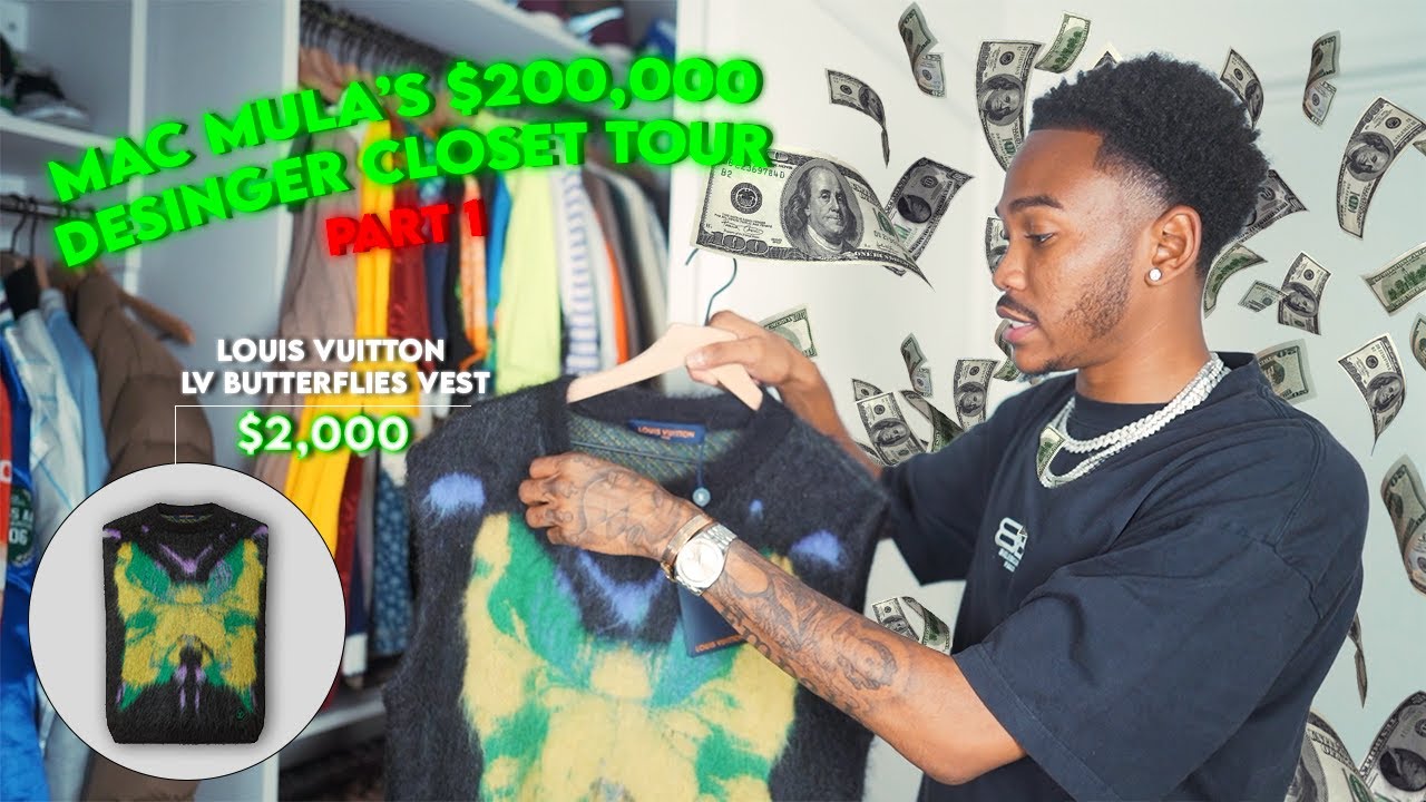 MAC MULA'S $220,000 DESIGNER CLOSET TOUR! ( Part 1 ) | Mac Mula Vlogs ...