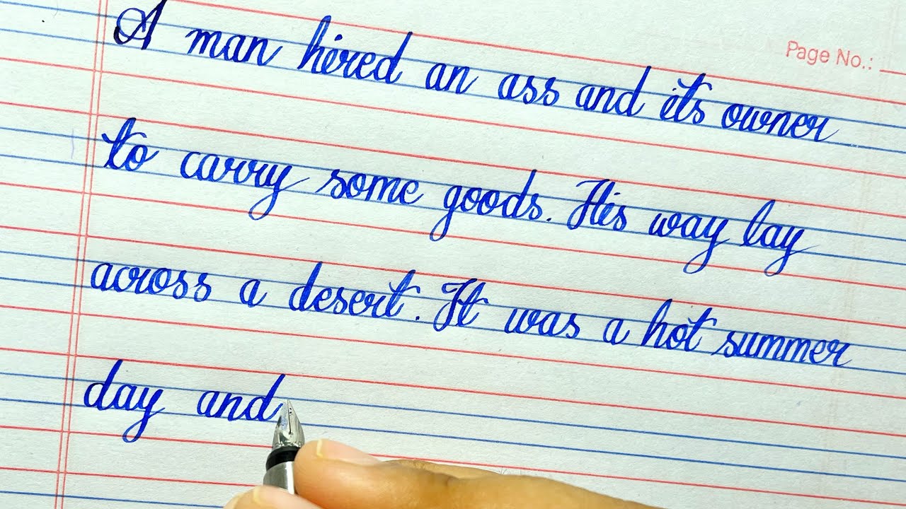 English cursive writing practice || English writing practice for ...