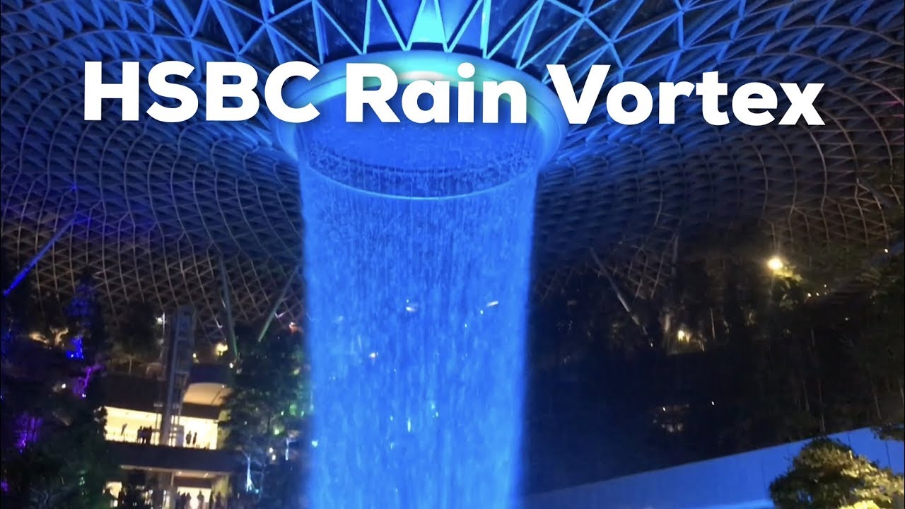HSBC Rain Vortex at Jewel in Singapore - YouTube