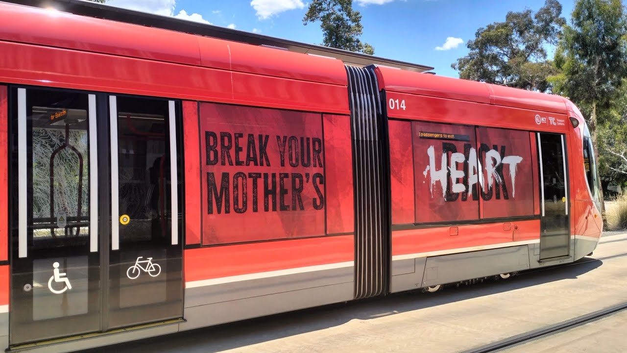 Trams on the Canberra light rail service #australia - YouTube