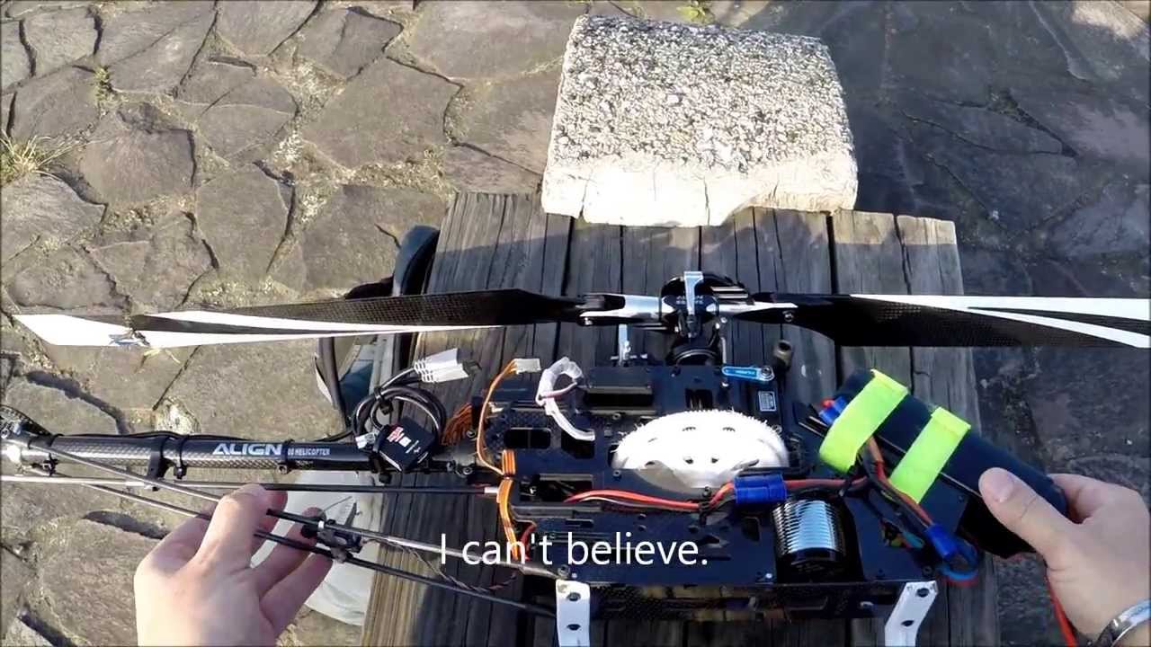 Trex 500 Pro DFC + NAZA H First flight then crash - YouTube