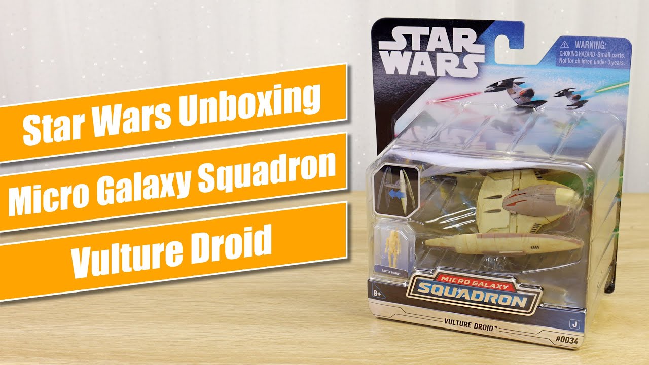 Micro Galaxy Squadron Vulture Droid - Star Wars Unboxing - YouTube