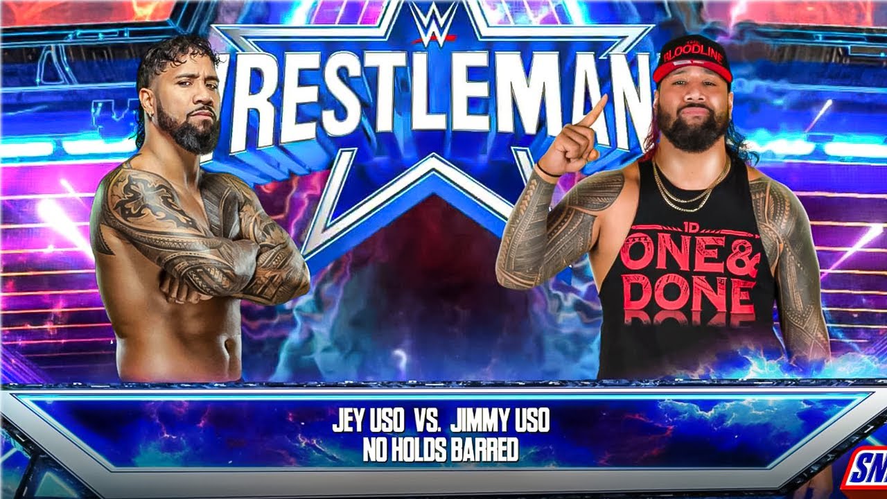 Jey Uso Vs Jimmy Uso| Wrestlemania 40| Wwe 2k23 - YouTube