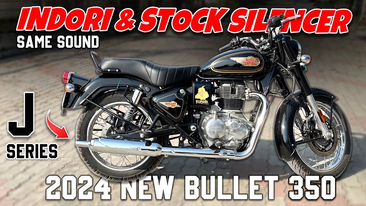 2024 New Bullet 350 Original Exhaust With Free Flow Sound Like Indori ...