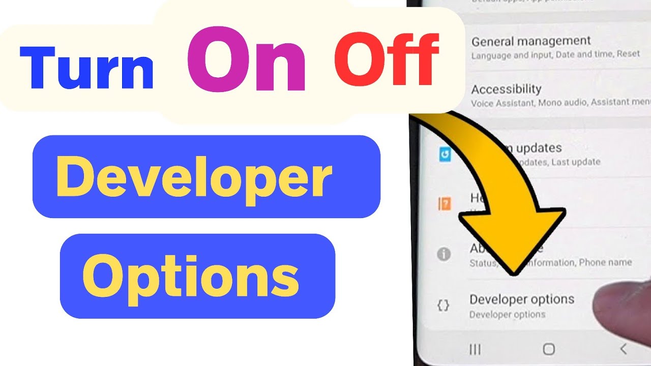 How To Enable Developer Options On Android And Turn Off Developer Options Easy Method2023 Youtube