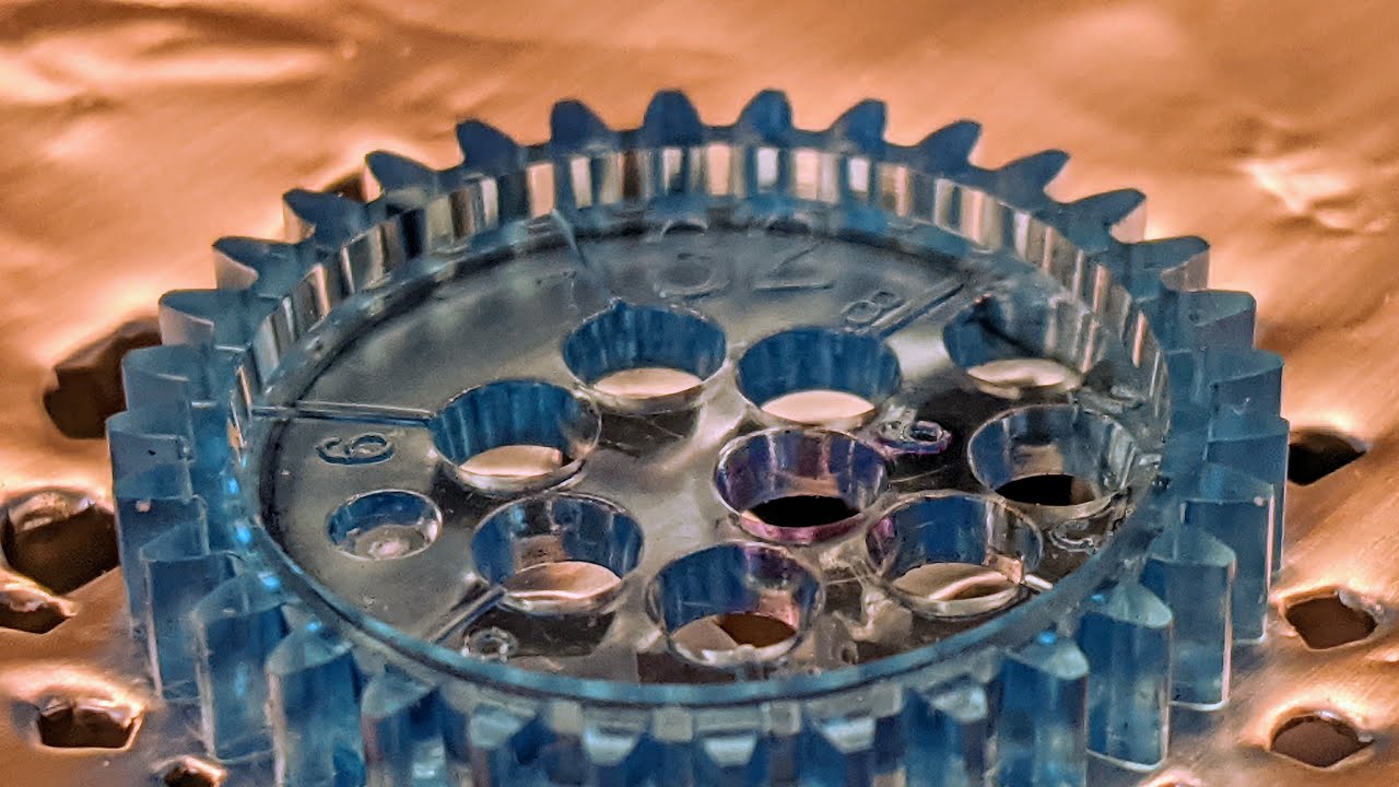 SATISFYING ASMR SOUND/ Piercing Holes On Foil W/ Spiro Wheel & Tungsten ...