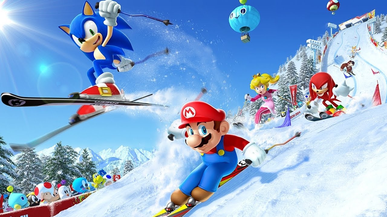 Mario & Sonic at the Sochi 2014 Winter Games - Alpine Skiing Downhill ...