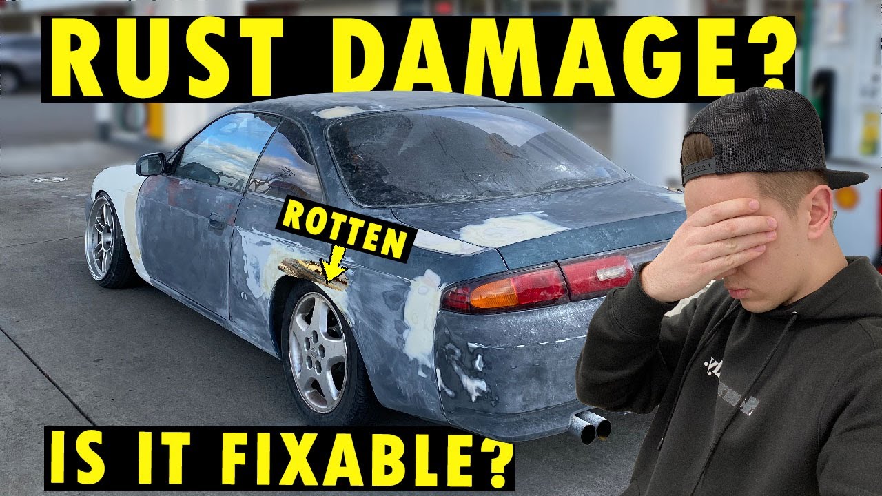 Finding RUST Damage On My S14 *QUICK REPAIR* - YouTube