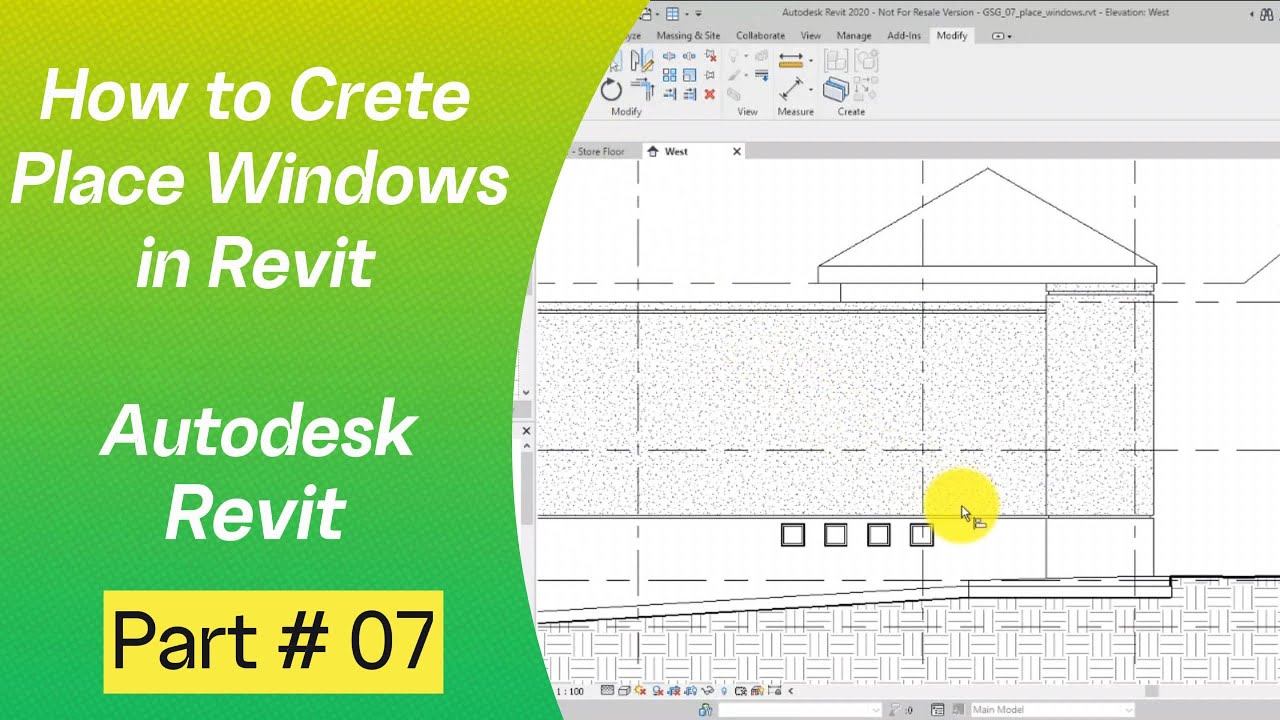 How to Create Place Windows in Revit | Part 07 | #revit #architecture # ...