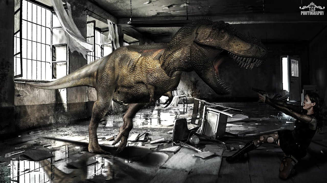 Photoshop Üst Düzey Manipülasyon : T-Rex - Detaylı anlatım - YouTube