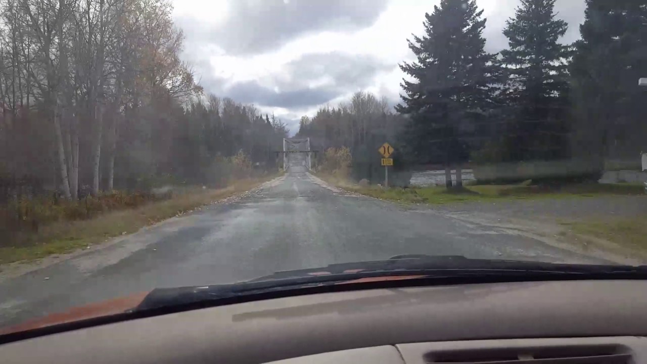 Nice old bridge on Bay Du Vin River Road - YouTube