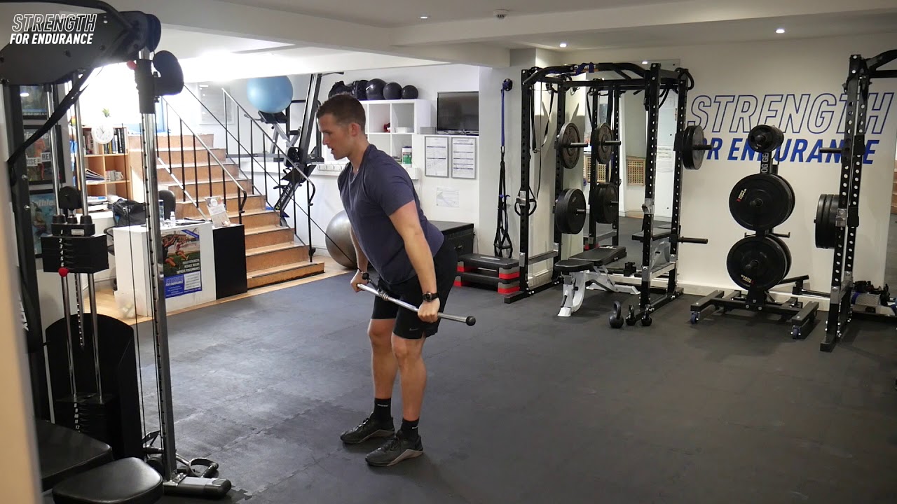 Cable Straight Arm Pull Through - YouTube