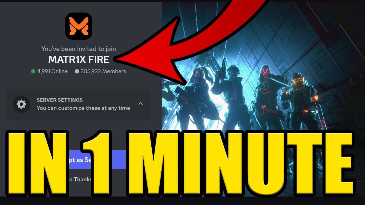HOW to JOIN MATRIX FIRE DISCORD SERVER PC & MOBILE - YouTube