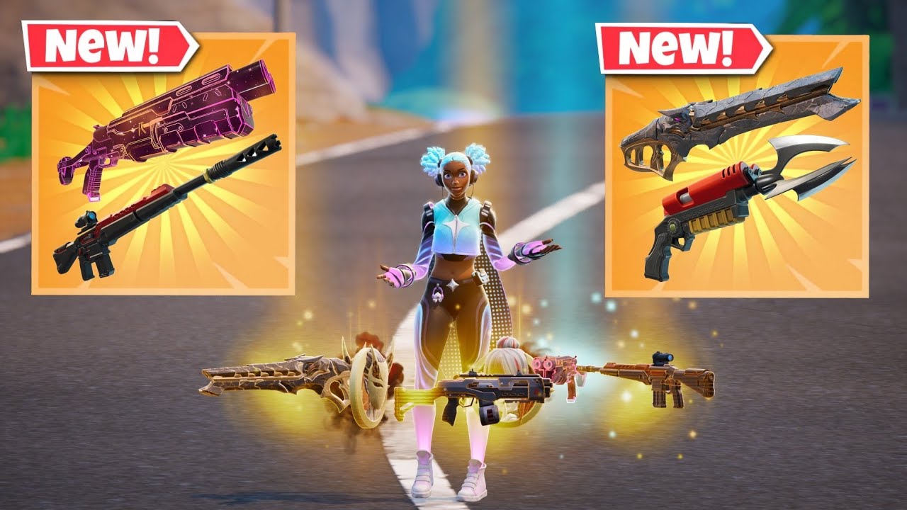 ALL EXOTIC AND MYTHIC GUNS IN FORTNITE (NEW! Chapter 6 Season 3) - YouTube