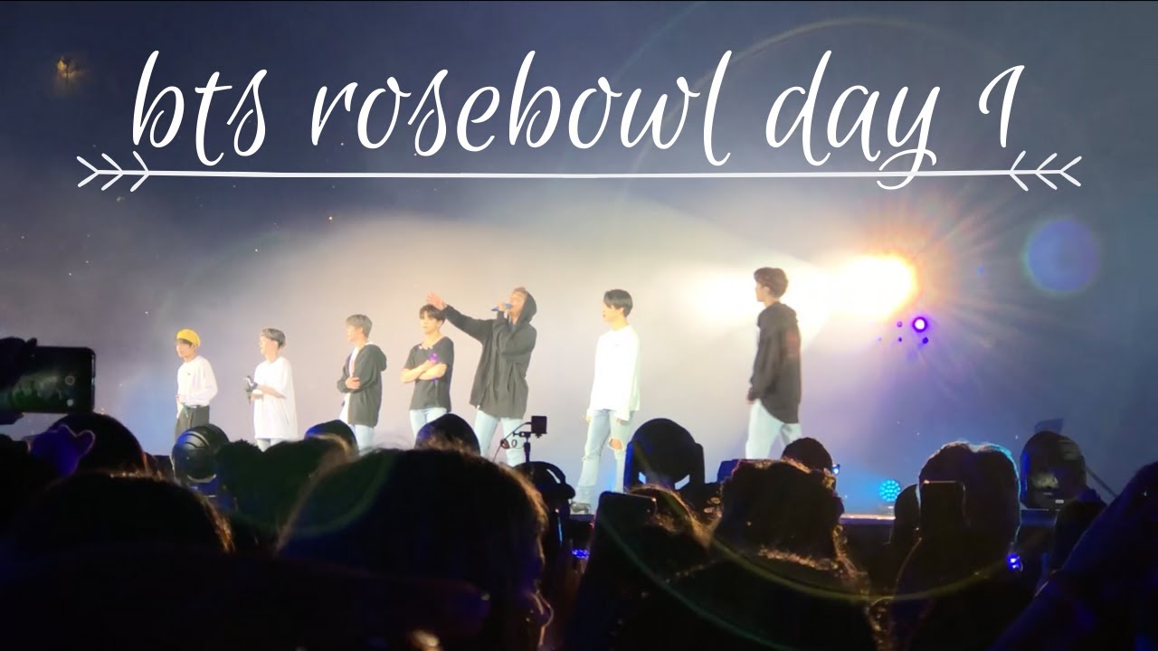 BTS SPEAK YOURSELF STADIUM TOUR - ROSE BOWL DAY 1 - YouTube