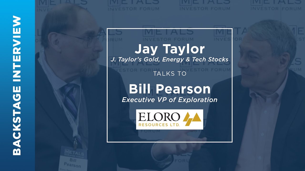 Bill Pearson of Eloro Resources Ltd. talks to Jay Taylor at the March ...