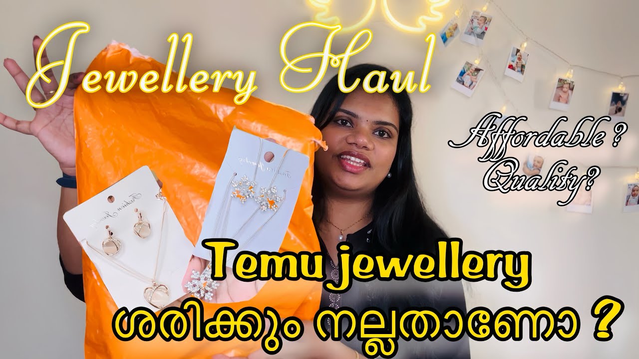 Temu Jewelleries ശരിക്കും നല്ലതാണോ?|Temu Jewellery haul & Review|cheap ...