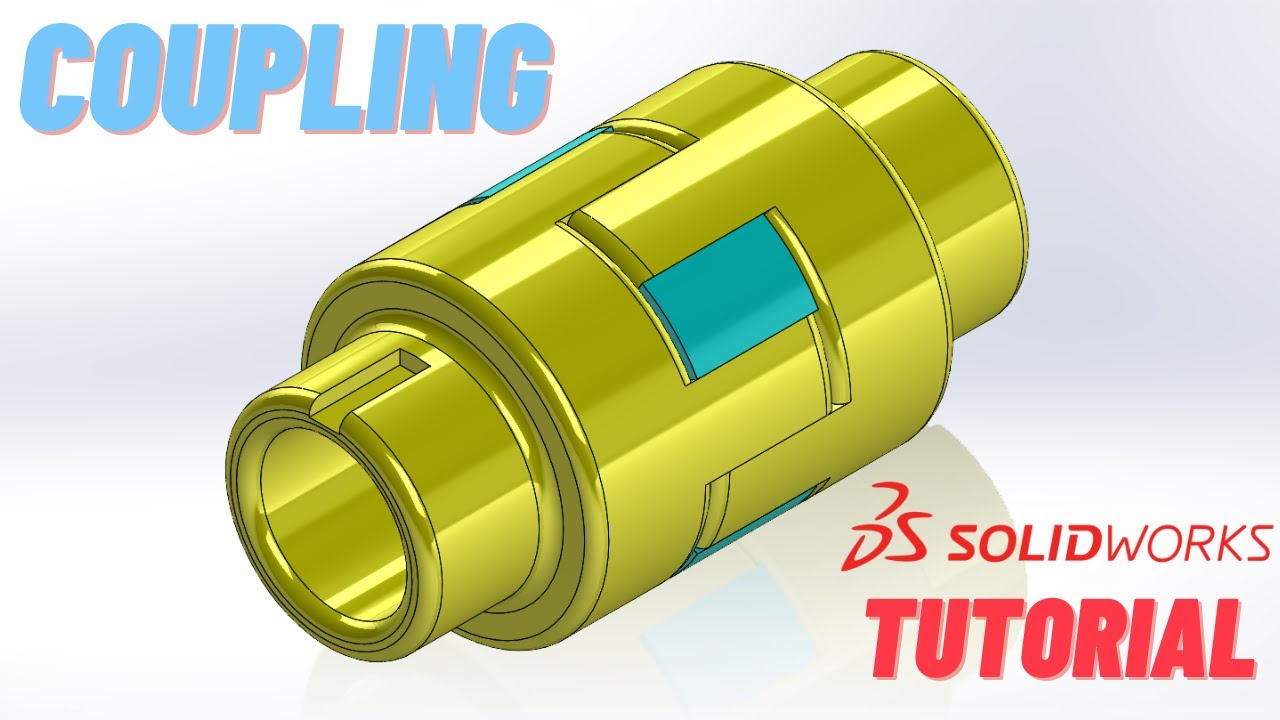 Solidworks Tutorial How To Make A Coupling Youtube