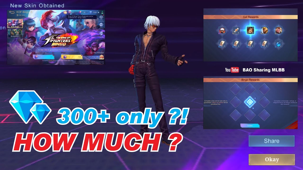 HOW MUCH KOF SKIN ? What is Bingo Pattern Gusion K Skin ? Phase 2 Draw ...