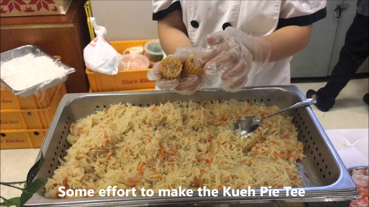 Kueh Pie Tee Thin Crispy Crust Vegetables Nonya Singapore Food - YouTube