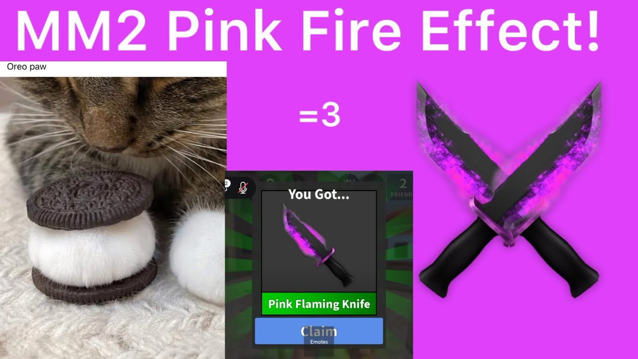 MM2 Buying The (Pink Flaming Knife) - YouTube