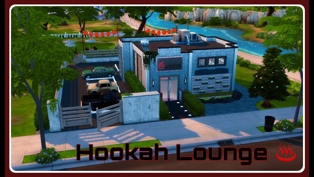 The Sims 4: SpeedBuild // Hookah Lounge ♨️ - YouTube