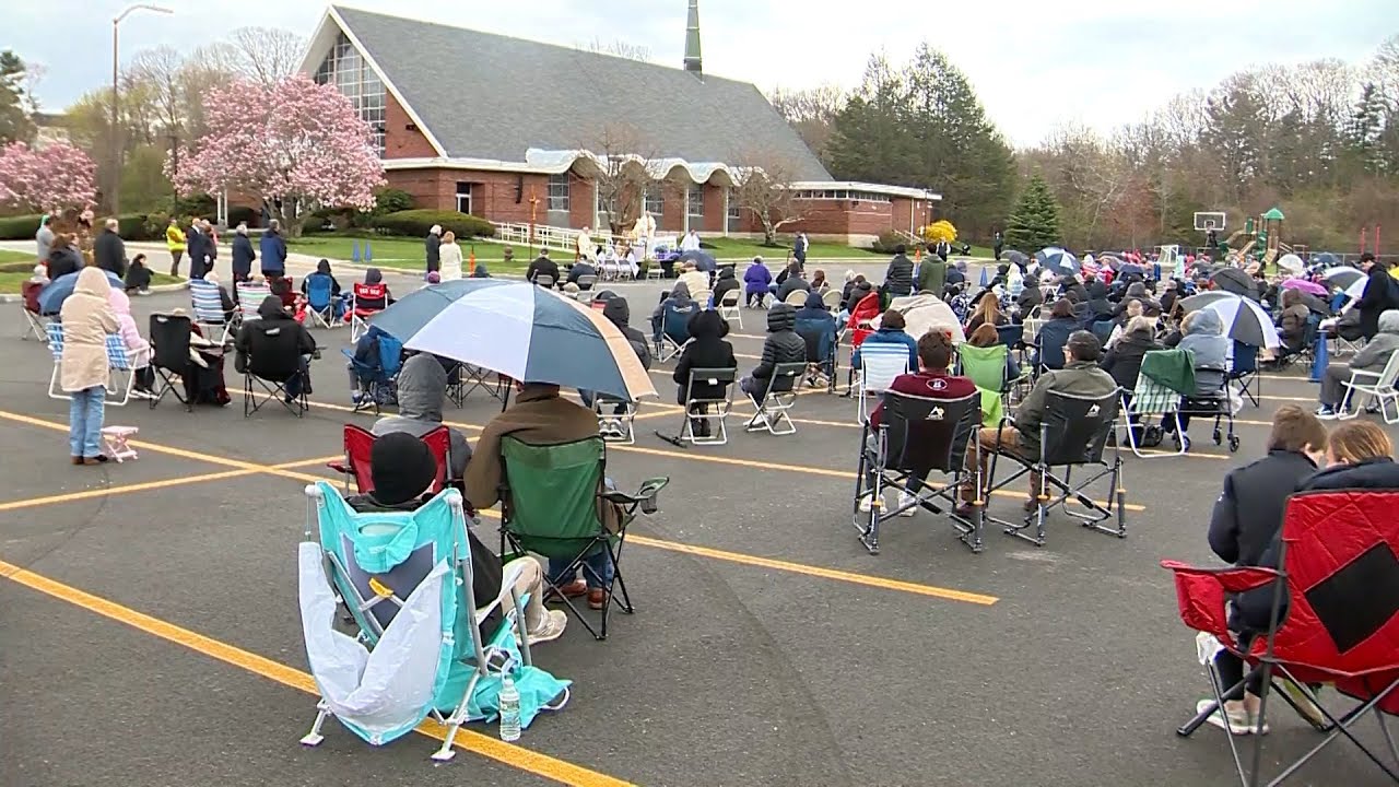 Massachusetts church celebrates its 100th outdoor Mass on Easter Sunday ...