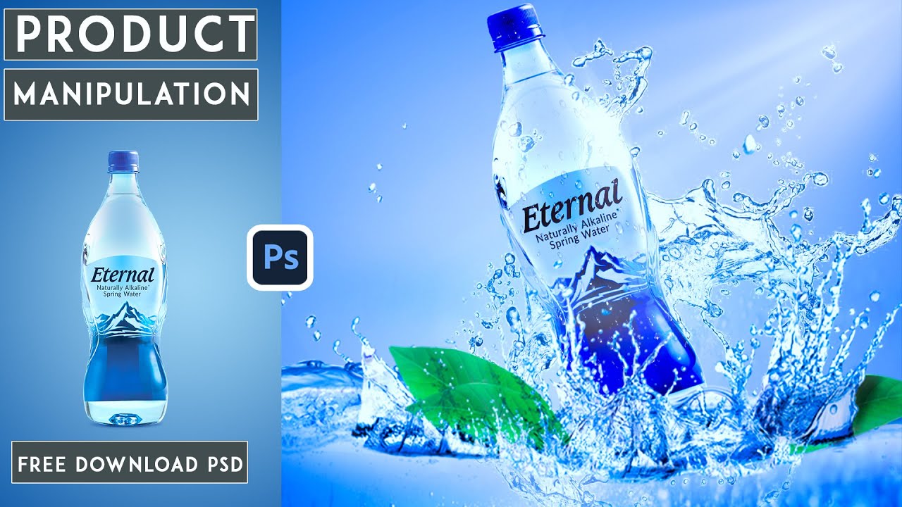 Easy Photo Manipulation in Photoshop | Water Bottle - YouTube