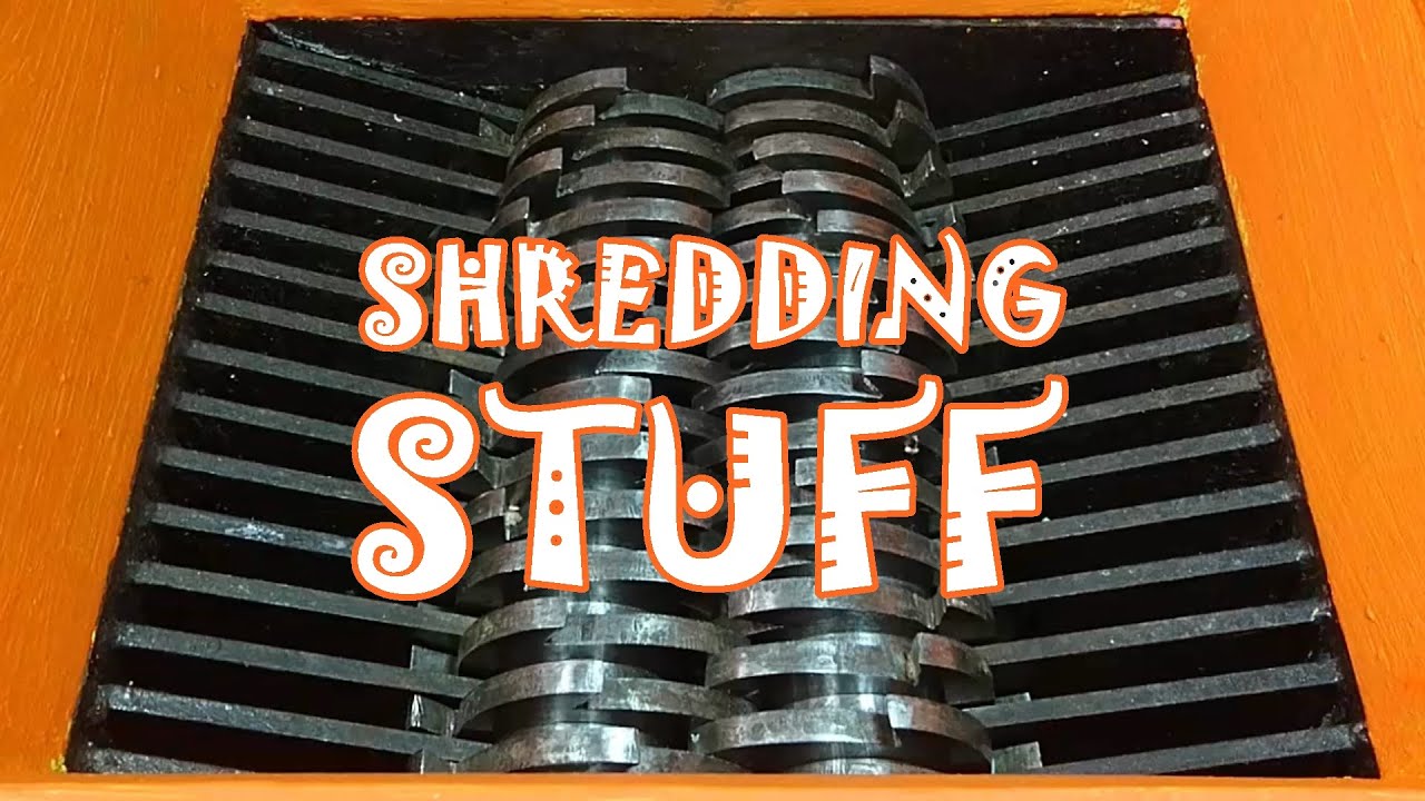 SHREDDER MACHINE! Shredding Hard and Soft Things! Oddly Satisfying ...