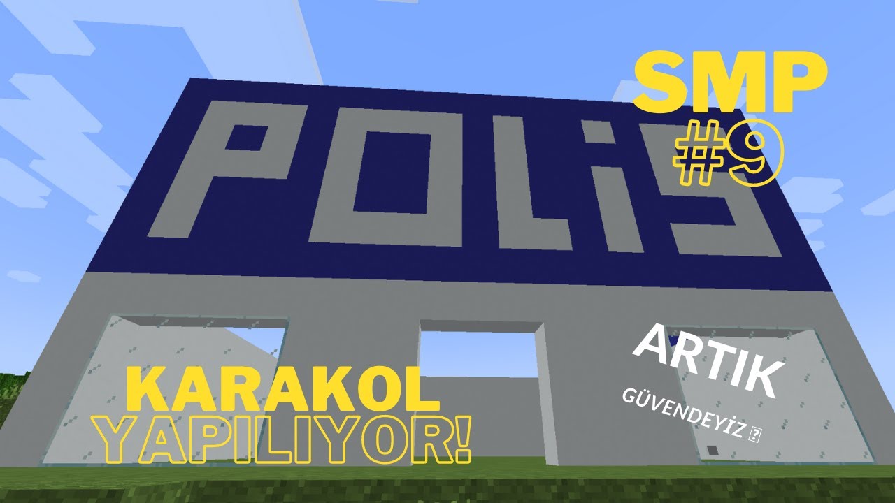 KARAKOL YAPTIK!👮‍♂️ Minecraft Smp 9.Bölüm - YouTube