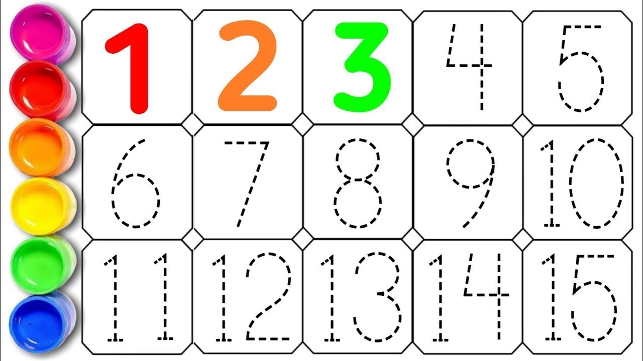 123 Number Counting | 1234 Number Names | 1 To 20 Numbers | 123 ...